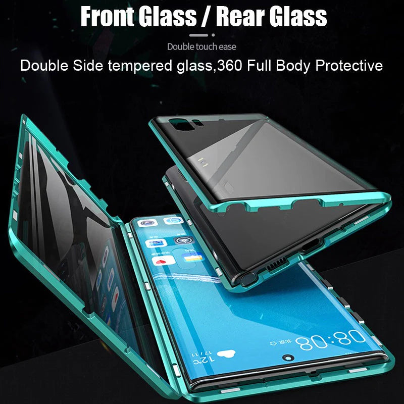 Magnetic Tempered Glass Double-sided Phone Case For Samsung – EasyOutdoor