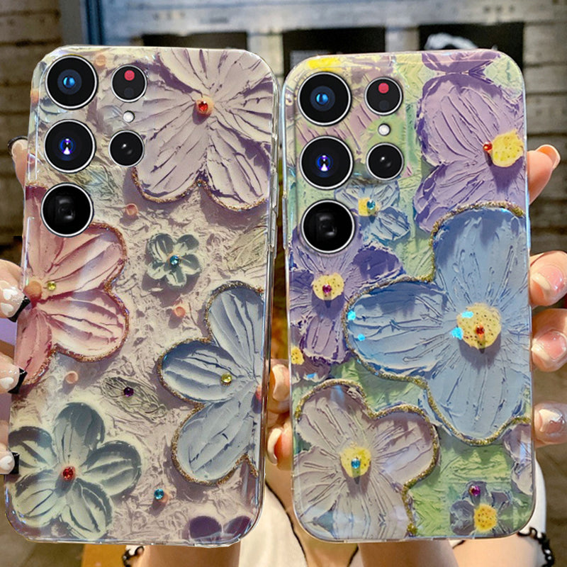 Ins Hot Oil Painting Flower Samsung/iPhone Case – EasyOutdoor